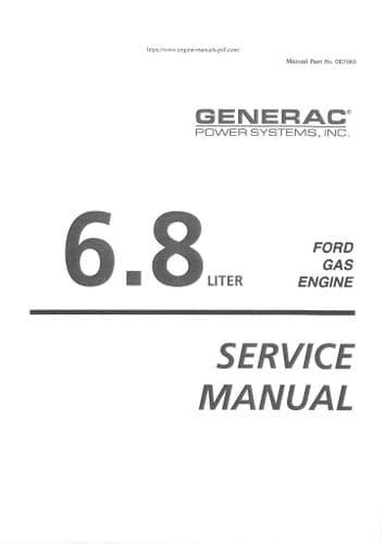 Generac Ford Gas Engine 6 8 Workshop Service Manual