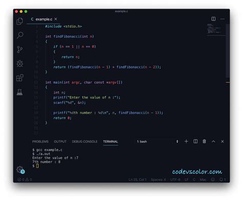 C Program To Find The Nth Fibonacci Number CodeVsColor