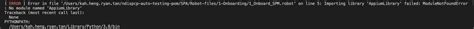 Python Visual Studio Code Importing Library Appiumlibrary Failed Modulenotfounderror No