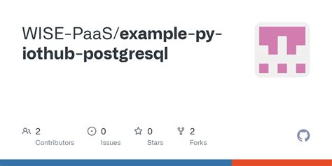 Github Wise Paasexample Py Iothub Postgresql