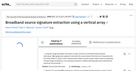 Broadband Source Signature Extraction Using A Vertical Array Scite