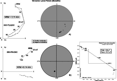 Orthogonal Vector Plots Of Stepwise Alternating Field Demagnetization Download Scientific