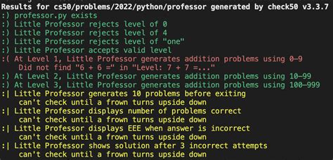 why is this wrong little professor r cs50