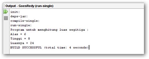 Program Java Menghitung Luas Segitiga Menggunakan Tampilan Gui ~ Otak Atik Ilmu Komputer