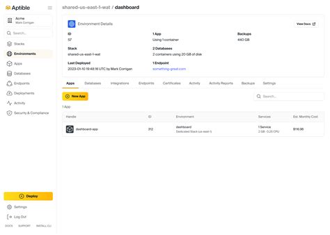 How To Create An App Aptible