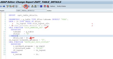 Techsap Function Module That Provides Details Of A Table