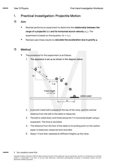 Physics Practical Skills Workbook Matrix Education