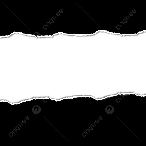 Torn Paper Edges Ripped Vector Torn Paper Edge Black Torrent Paper