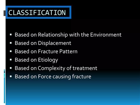 Classification Of Fractures 2 Pptx