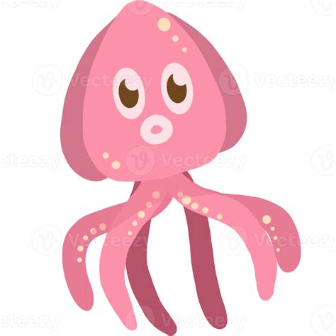 Cute Squid Png 11024045 Png