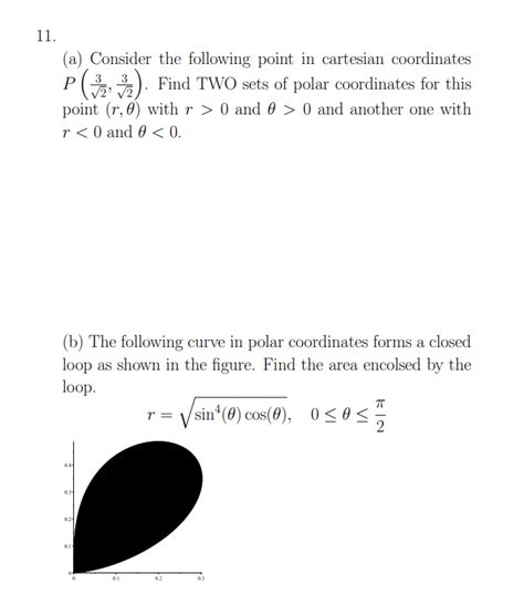 Solved Р a Consider the following point in cartesian Chegg