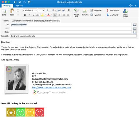 Outlook Signature Ideas