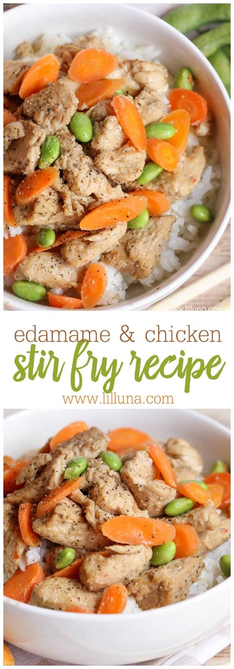Edamame Chicken Stir Fry Lil Luna