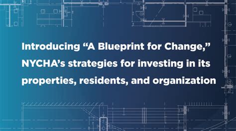 Introducing A Blueprint For Change The NYCHA Journal