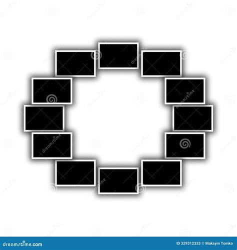 Vector Empty Collage Board Eleven Frames Photo Eps 10 Stock Vector Illustration Of Empty