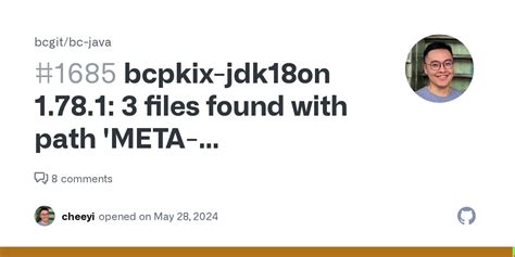Bcpkix Jdk18on 1781 3 Files Found With Path Meta Infversions9