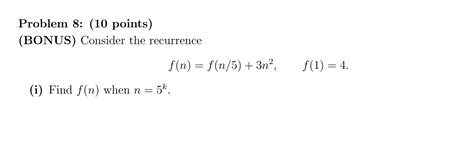 Solved Problem 8 10 Points BONUS Consider The Chegg