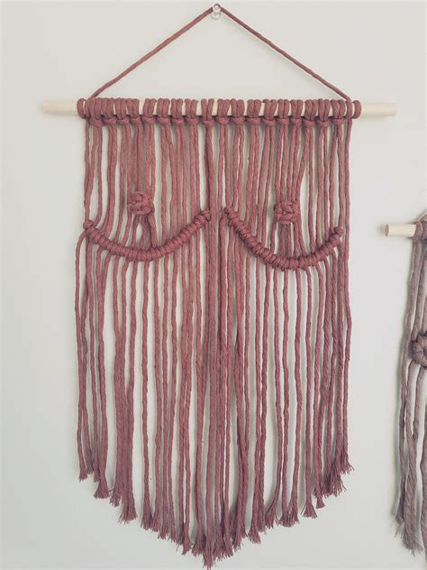 Handmade Macrame Boobies Boho Wall Hanging Decor Etsy