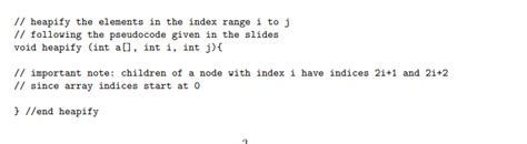 Solved Verify The Correctness Of Your Heapsort Program On