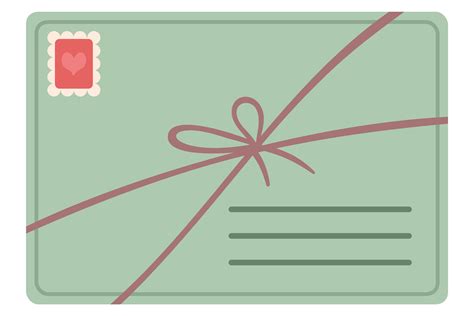 Cute Vintage Envelope Tied With String Graphic By Ladadikart Creative Fabrica