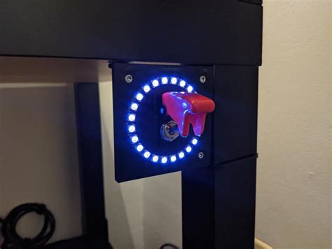 Neopixel Ring And Toggle Switch Panel By Keegan Download Free Stl Model
