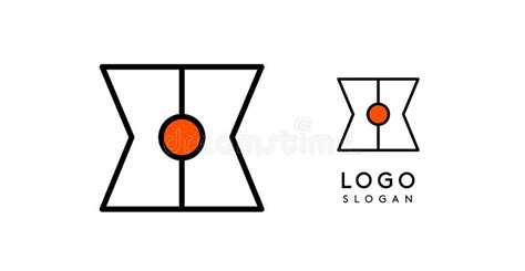 Abstract X Letter Logo With Blue Dots Minimalist Linear Design Bold And Clean Letter Monogram