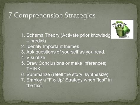 metacognition schema thinking inferring making connections to become