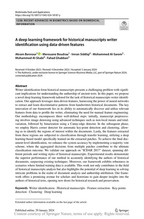 A Deep Learning Framework For Historical Manuscripts Writer Identification Using Data Driven