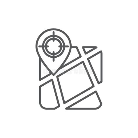 Navigation Cursor Vector Icon Symbol Isolated On White Background Stock
