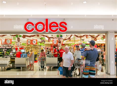 Australian Coles Supermarket In Warriewood Shopping Mall Sydney Australia Stock Photo Alamy