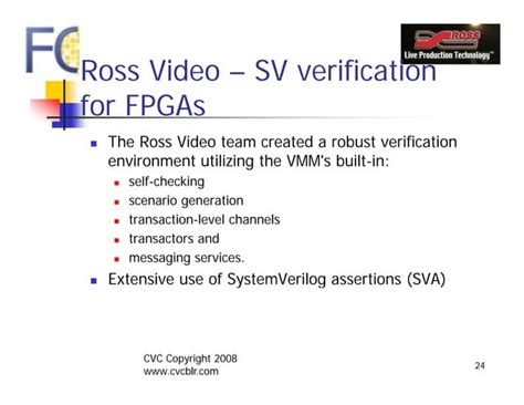 Upgrading To System Verilog For Fpga Designs Srinivasan Venkataramanan