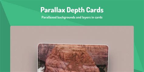 Parallax Depth Cards Parallaxed Backgrounds And Layers In Cards Made With Vuejs