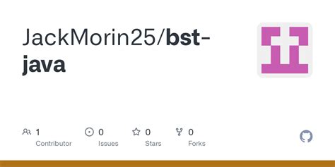 Github Jackmorin25bst Java