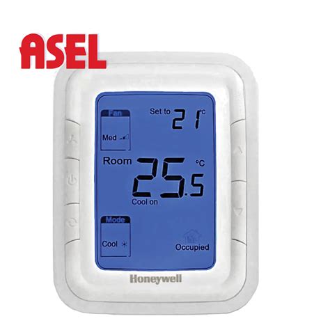 Honeywell T6861v2wb Vertical Air Conditioning Thermostat Control Panel Blue [original] Asel