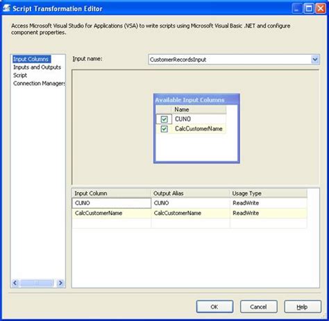 Using The Ssis Transformation Script Component In An Etl