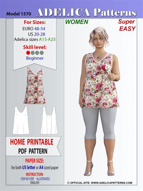 Plus Size Sewing Pattern Top Pdf