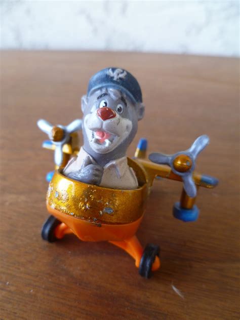 Disney Tale Spin Baloo Figure In Airplane 1990s Etsy