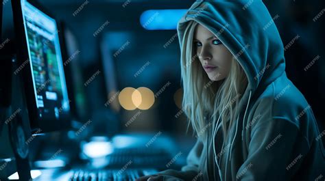 Premium Ai Image Shawow Depiction Of An Anonymous Hacker In Front Of