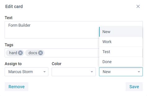 Kanban Board User Guide Of Ui Complex Widgets Kanban Board Webix Docs