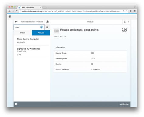 SAP Fiori Sales Order Apps Mindset Consulting