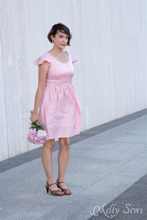 How To Add A Sleeve To A Dress Flutter Sleeve Tutorial Melly Sews