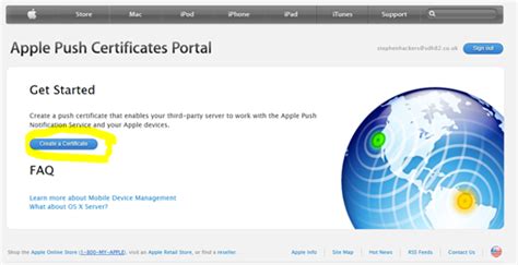 Intune Apple MDM Push Certificate Stephen Hackers Blog