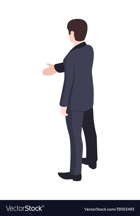 Businessman Isometric Royalty Free Vector Image