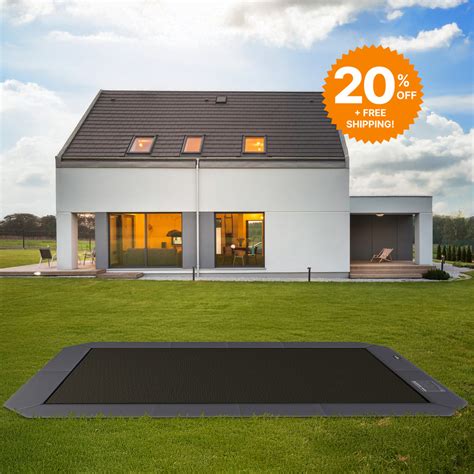 12x18 Rectangle Pro Line Max Avyna In Ground Trampoline