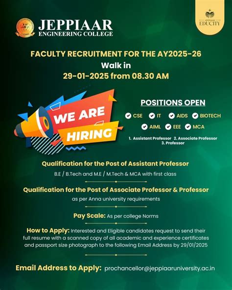 Ragul Raja On Linkedin Recruitment Professor Chennai