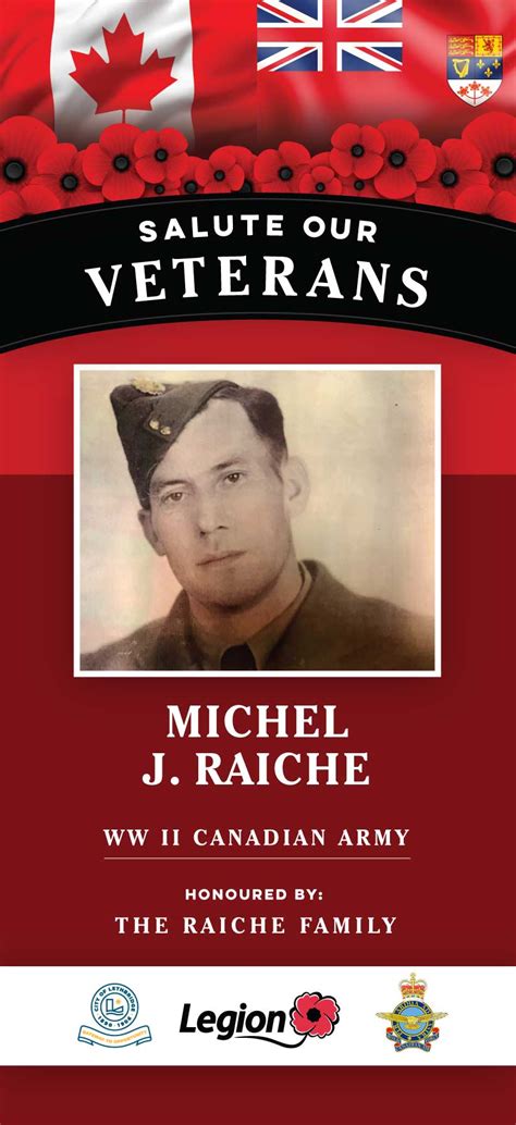 Michel J Raiche Lethbridge Salute Our Veterans Project