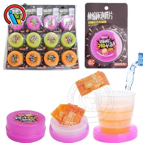 Fizzy Drink Effervescent Tablet Candy With Cup Sweet And Fruity