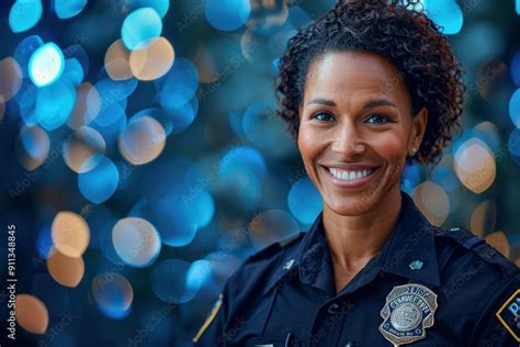 Badge Focus The Design Includes A Prominent Police Badge With The Text