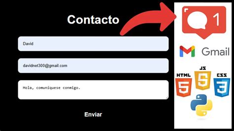 CÓmo Hacer Un Formulario De Contacto En Html Css Funcional Youtube