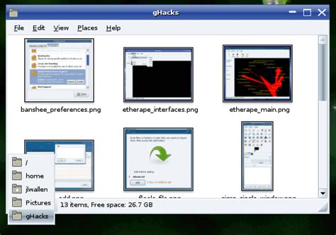 Get To Know Linux The Nautilus File Manager Ghacks Tech News